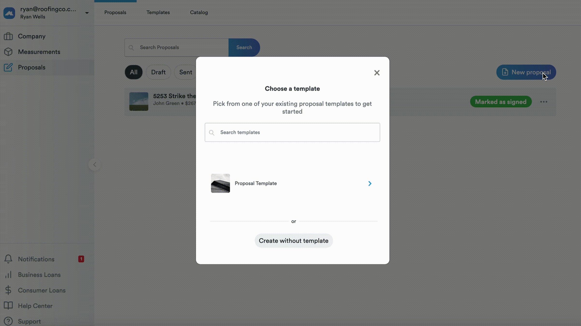 Help How To Create A Proposal With A Measurement Report Roofr